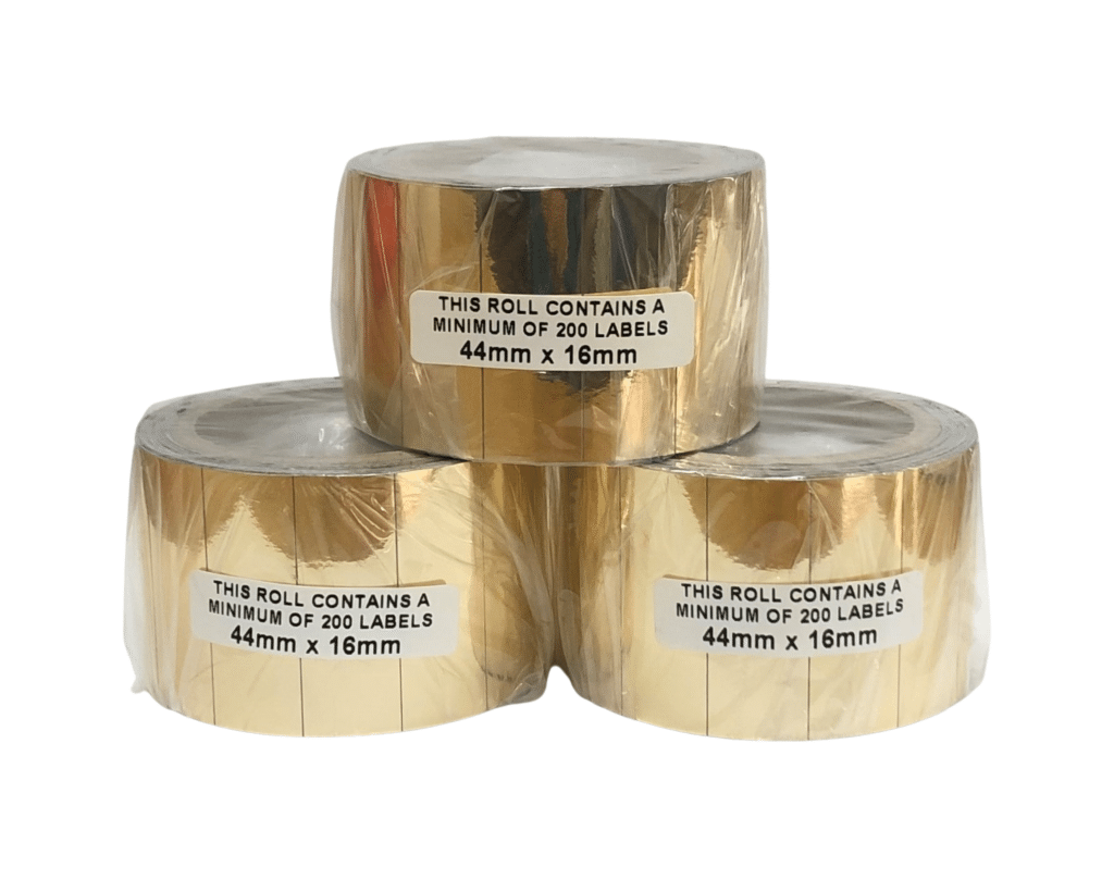 Bright Gold Trophy Labels 44mm x 16mm – kwiktapes