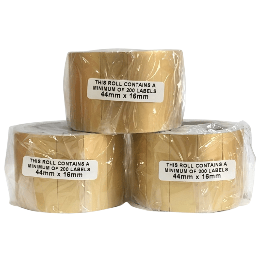 Matt Gold Trophy Labels 44mm x 16mm – kwiktapes