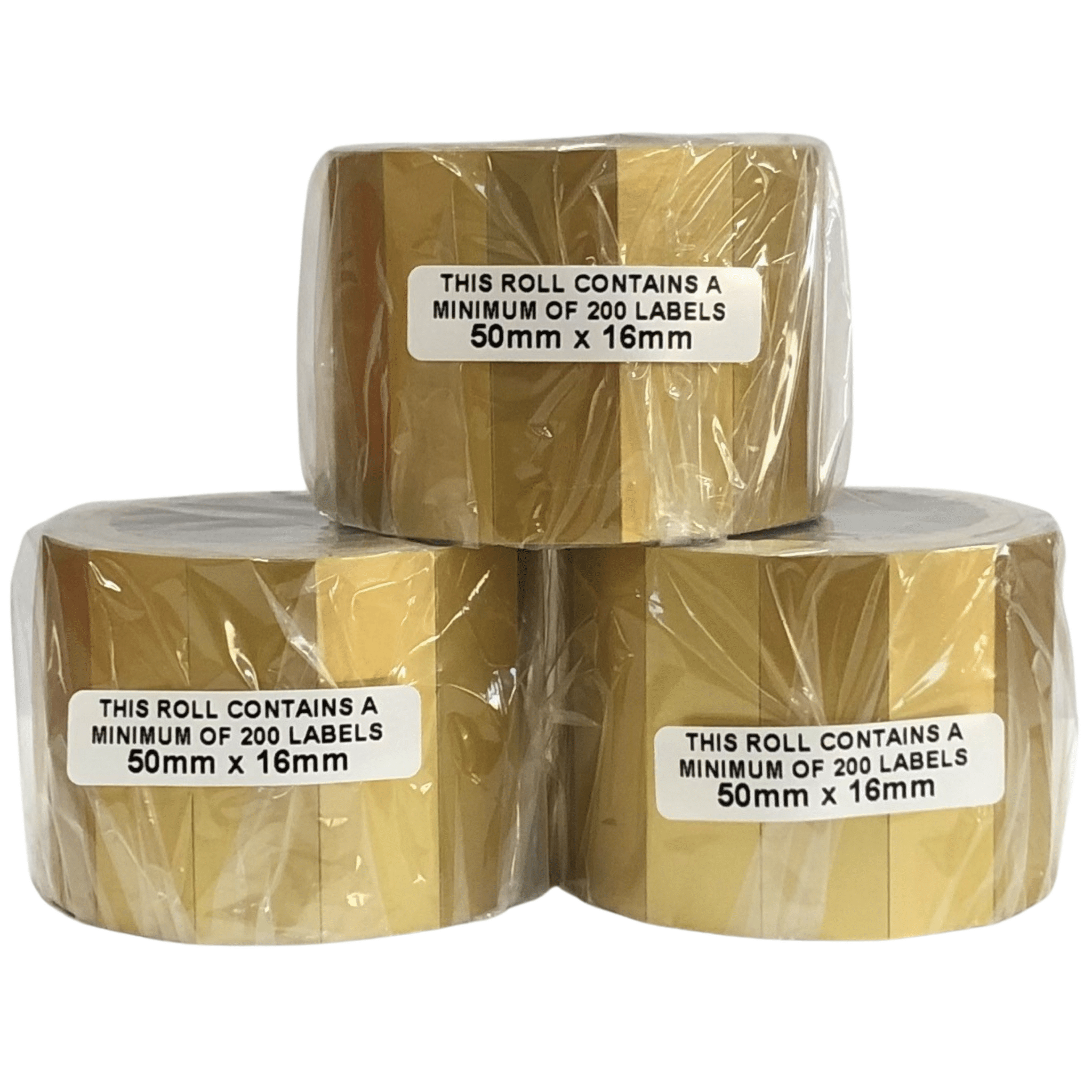 Matt Gold Trophy Labels 50mm x 16mm – kwiktapes