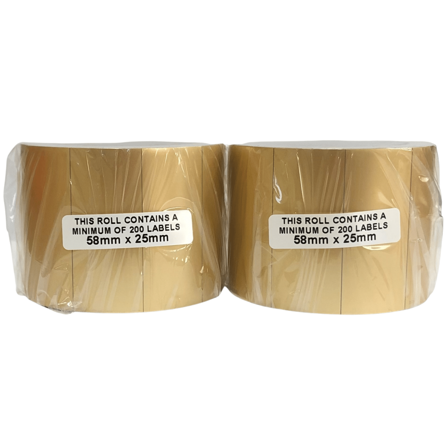 Matt Gold Trophy Labels 58mm x 25mm – kwiktapes